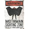 Amazon.com: Eeypy Funny Bathroom Metal Warning Mothman Sighting Zone ...