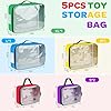 Amazon.com: 5 Packs Toy Storage Bags Compatible with Lego Bricks,Large ...