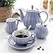 Sweejar Porcelain Tea Sets British Royal Series, 8 Oz Cups & Saucer ...