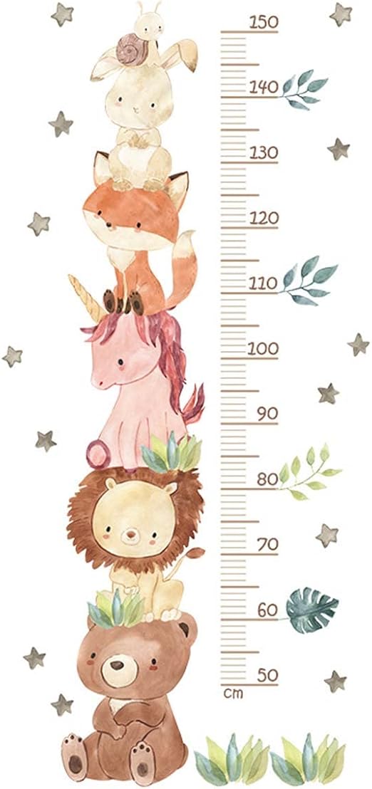 Amazon.com: MLAFE Kawaii Wall Decorations, Cute Cartoon Height Chart ...