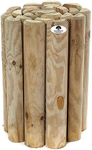 RUDDINGS WOOD 15" Log Roll Border Edging : Amazon.co.uk: Garden