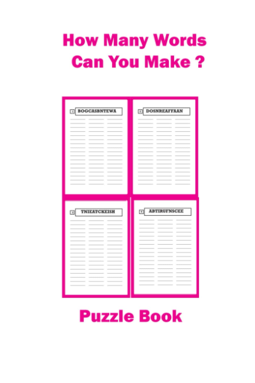 How Many Words Can You Make?: A Puzzle Book With 100 Puzzles: Rhodes ...