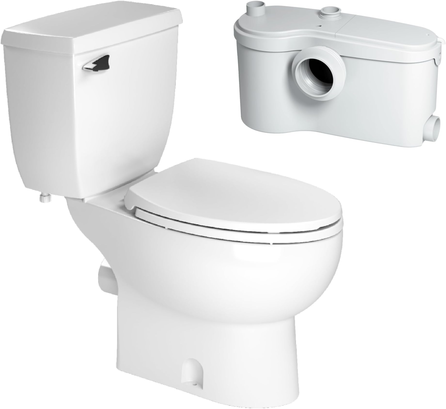 Saniflo SaniPLUS: Macerating Upflush Toilet Kit (with Standard Bowl ...