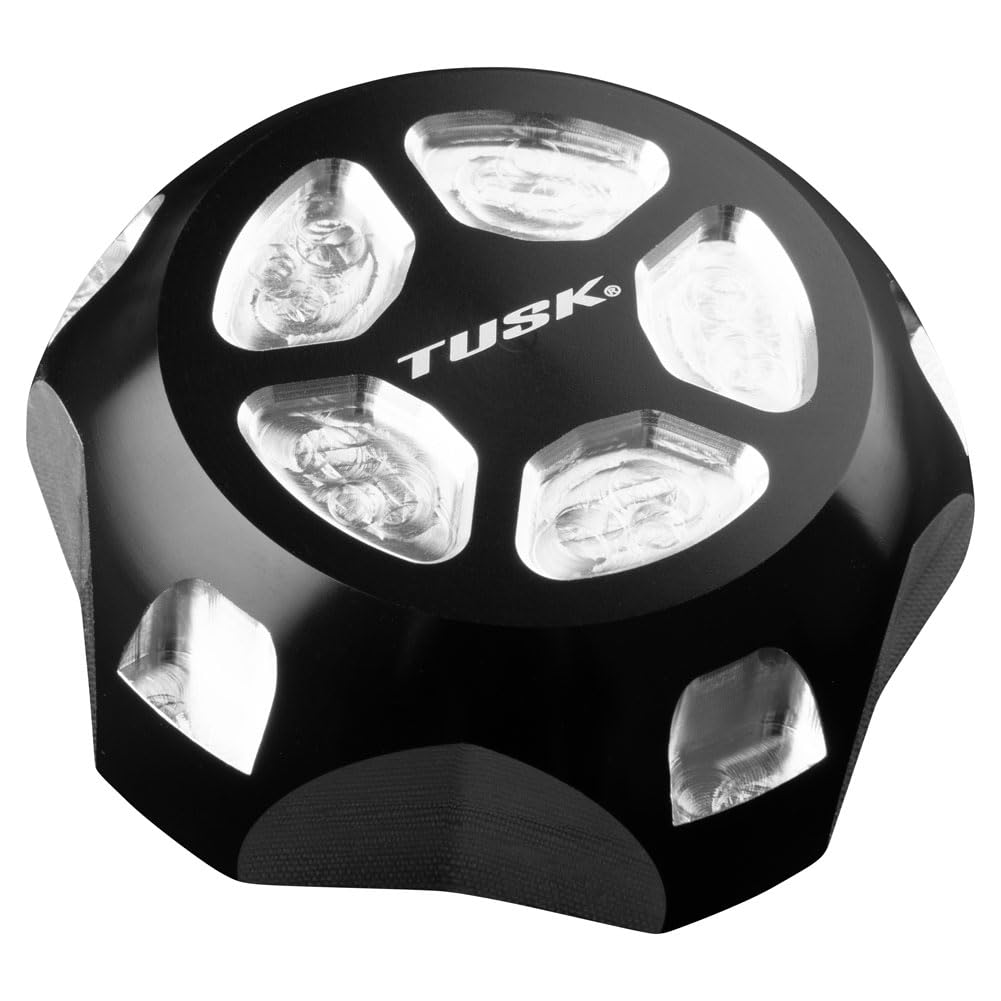 Amazon.com: Tusk Billet Aluminum Gas Cap Black/Silver - Fits: Polaris ...