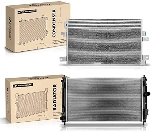 Amazon.com: A-Premium Engine Coolant Radiator & A/C Condenser Cooling ...