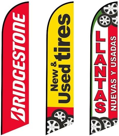 Amazon.com : FFN 3-Pack Replacement Feather Flags (12 ft x 30 in ...