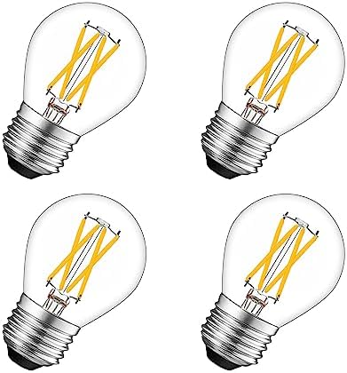 DC 12V Light Bulb G45 2700k 4W Warm White LED Edison Filament E26 Screw ...