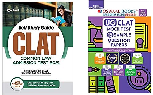 Amazon.in: Buy Arihant Self Study Guide CLAT 2021 & Oswaal UG CLAT Mock ...