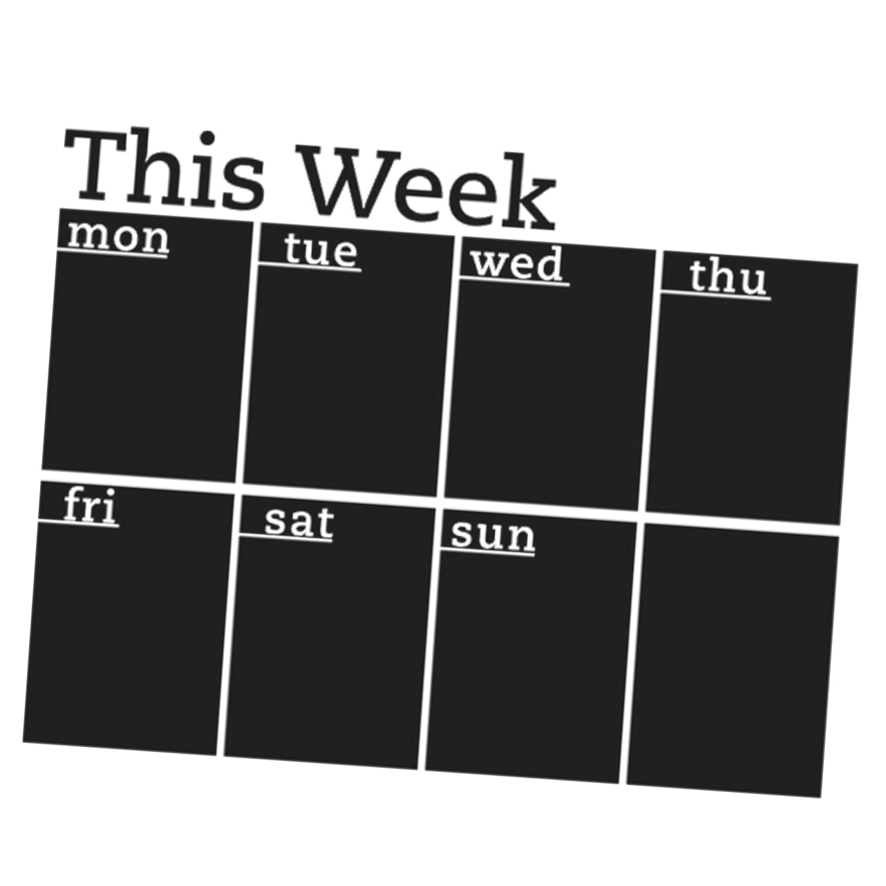 Amazon | Cabilock 日常使いのウォールステッカー シール 週カレンダー ホワイトボード消去 ホワイトボードカレンダードライイレース ラベル 自己粘着黒板ステッカー 壁用の消せる ...