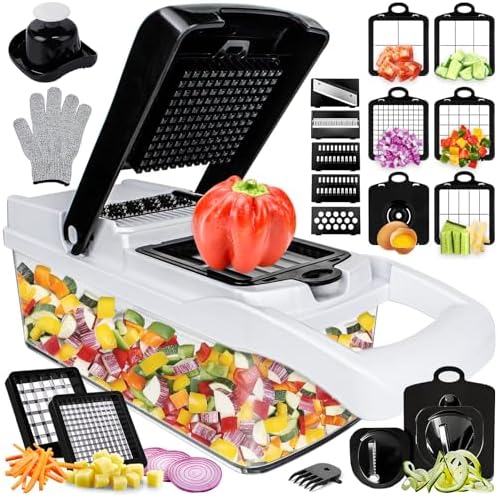 Amazon.com: CHOPZILLA Vegetable Chopper, Mandoline Slicer with 4 Blades ...