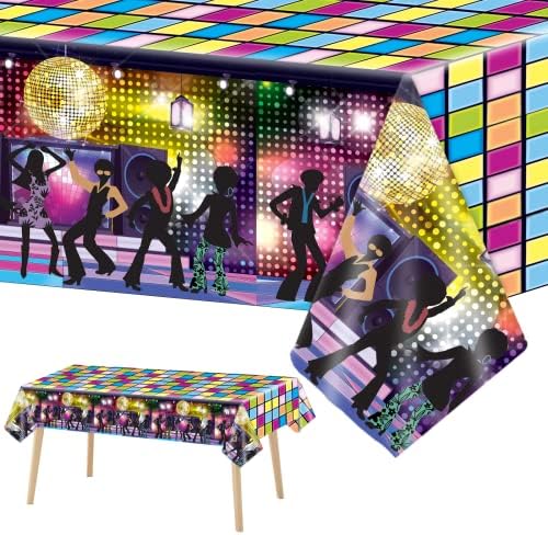 Amazon.com: Beistle Disco Tablecover, 54” x 108” – Plastic Table Cloth ...