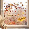 Amazon.com: JarThenaAMCS 9 Sheet Fall Thanksgiving Window Clings Maple ...