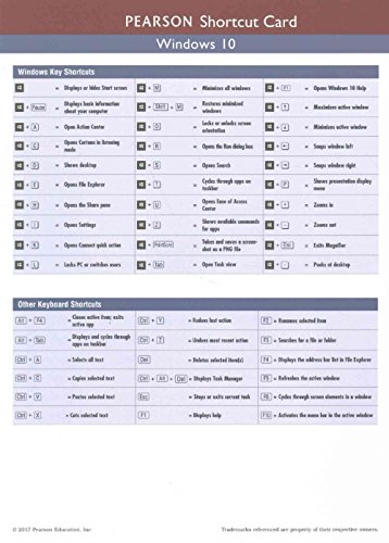 Pearson Windows 10 Shortcut Card : Buy Online at Best Price in KSA ...