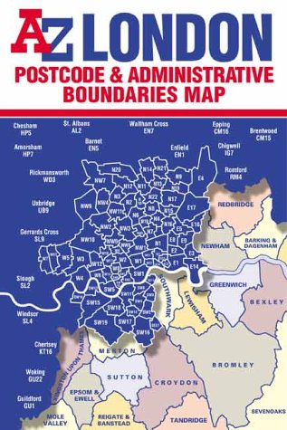 Postcode Map of London (Street Maps & Atlases S.) : Geographers' A-Z ...