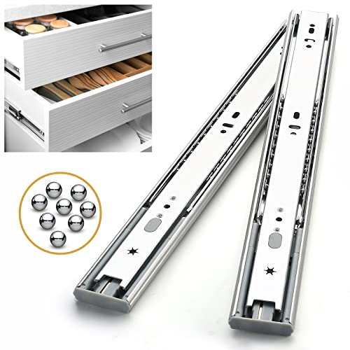 Furniware Soft Close Ball Bearing Drawer Runners, Full Extension 22 ...