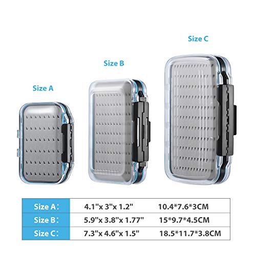 Snapklik.com : Gonex Fly Boxes For Fly Fishing Two-Sided Waterproof ...