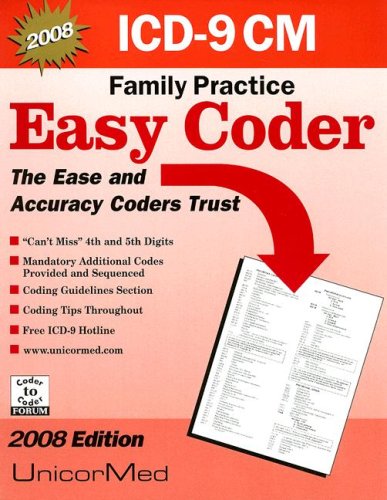 Buy ICD-9-CM Easy Coder Family Practice, 2008 Book Online at Low Prices ...