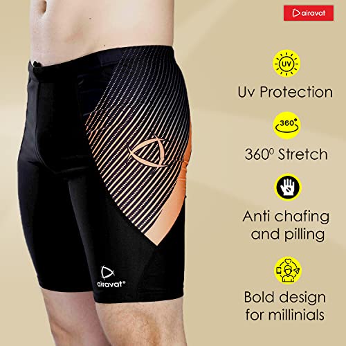 Buy AIRAVAT Swimming Jammer, Swim Wear, 1512 Fierce Swimming Short for ...
