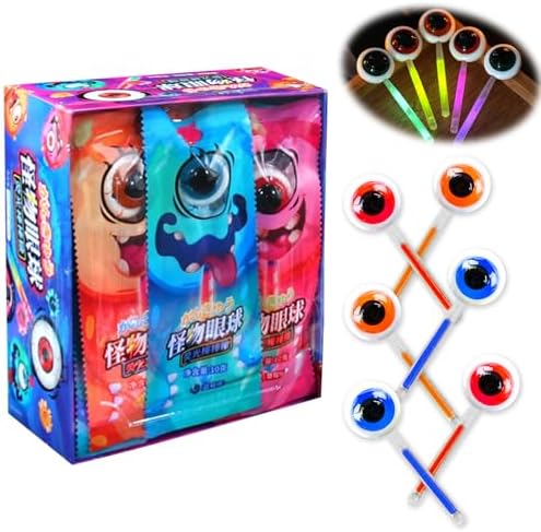 Amazon.com : KWOLYKIM Halloween Eyeball Candy Lollipop, Eyes Lollipop ...