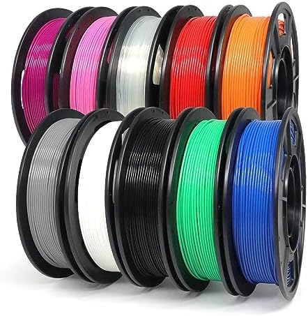 Amazon.com: SUNLU 3D Printer Filament Bundle Multicolor PETG Filament 1 ...