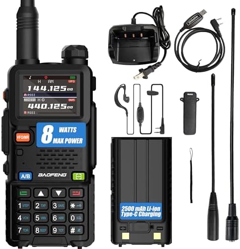 Amazon.com: BAOFENG UV-5RM 10W Handheld Ham Radio Long Range, Portable Two Way Radio with ...