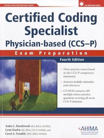 Certified Coding Specialist-Physician-based (CCS-P) Exam Preparation ...