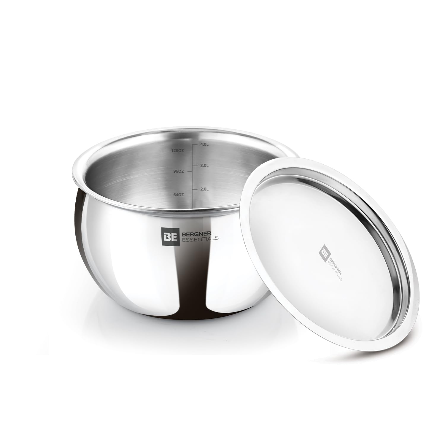Buy Bergner BE Essentials TriPly Stainless Steel 20 cm Rice Handi with ...