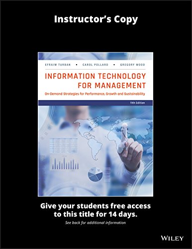 Information Technology for Management: On-Demand Strategies for ...