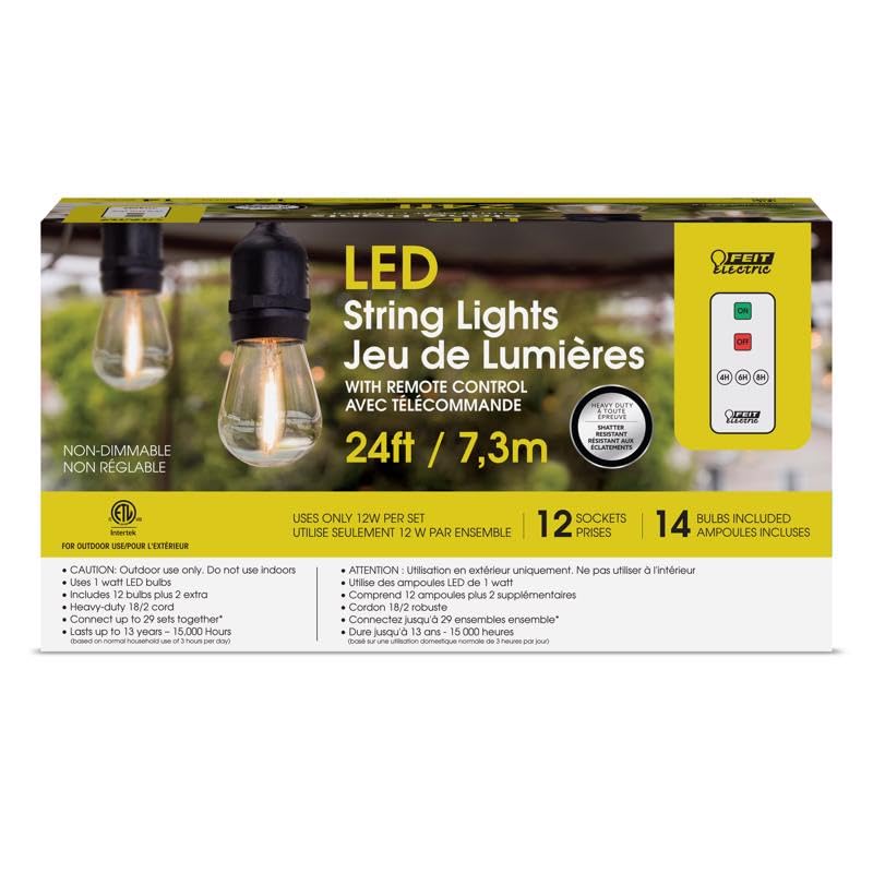 String Lights Are Dimmable Feit Feit Electric 72031 48ft Led String