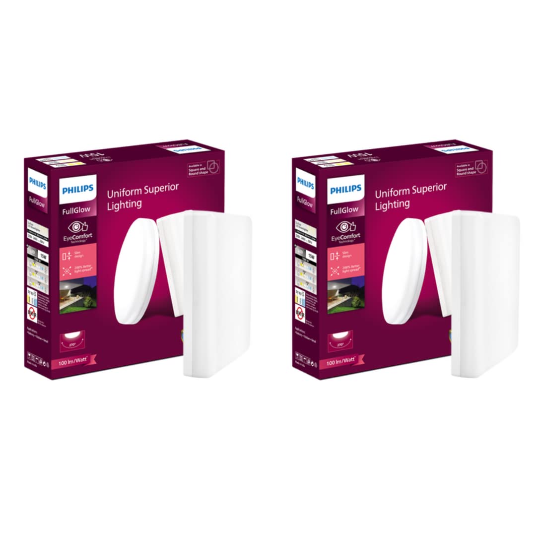 Buy PHILIPS Rimless Full Glow 15-watt Square LED Surface Downlighter ...