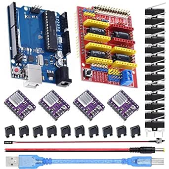 Amazon.com: DAOKAI CNC Shield V3.0 CNC Expansion Board 3D Printer CNC Kit with Development Board ...