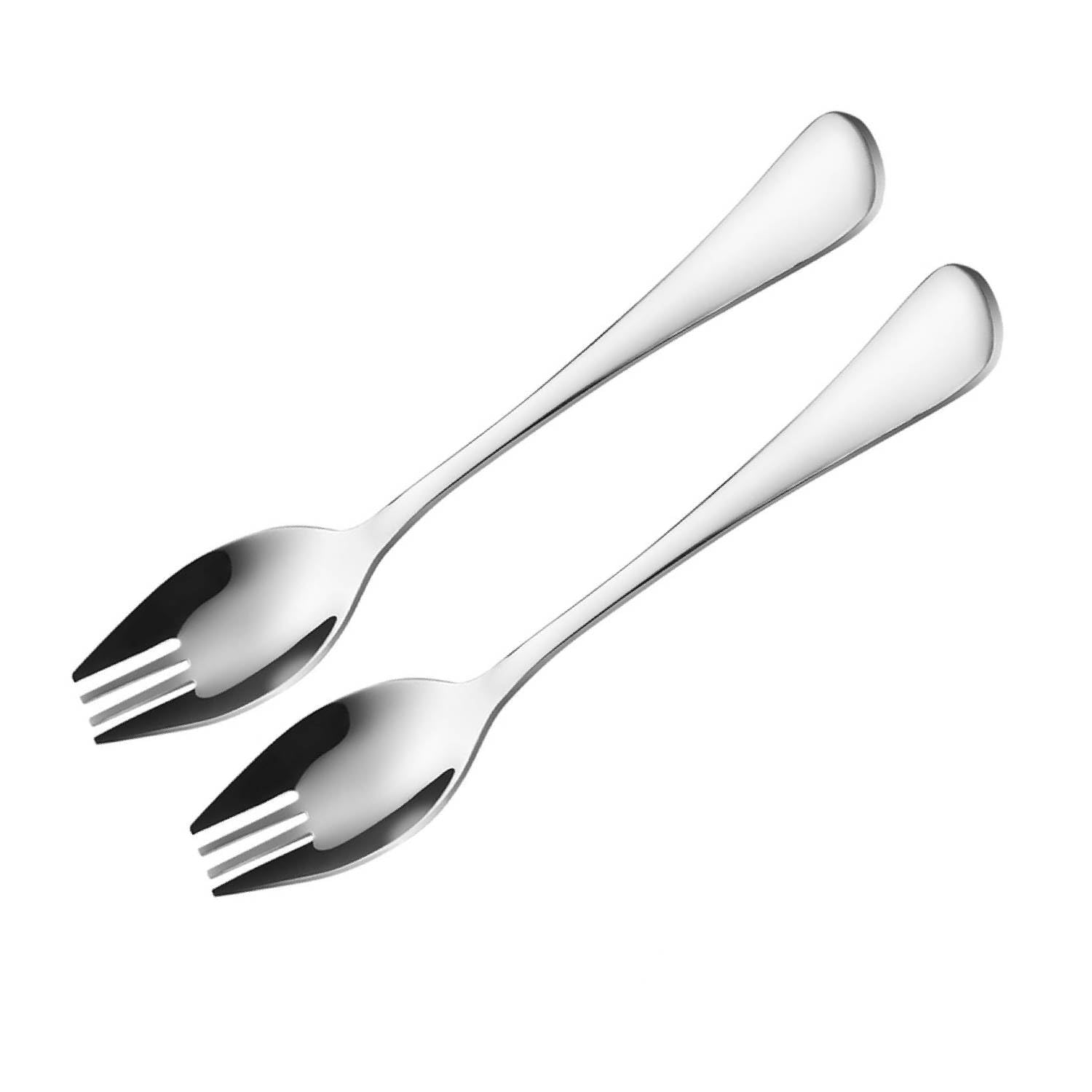 2 Pcs Stainless Steel Sporks - Long Handled Multifunctional Utensils ...