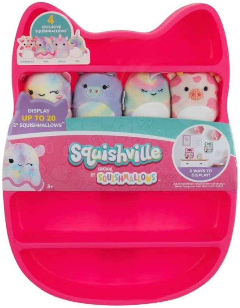 Amazon.com: Squishmallows Squishville Pink Play & Display : Toys & Games