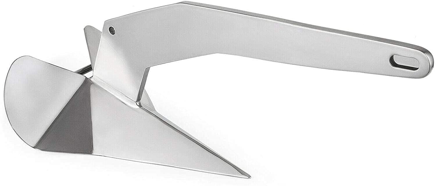 Snapklik.com : 35 Lbs Stainless Steel Delta/Wing Style Boat Anchor ...