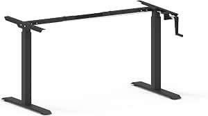 Amazon.com: Standing Desk, Manual Crank Adjustable Height Sit-Stand ...