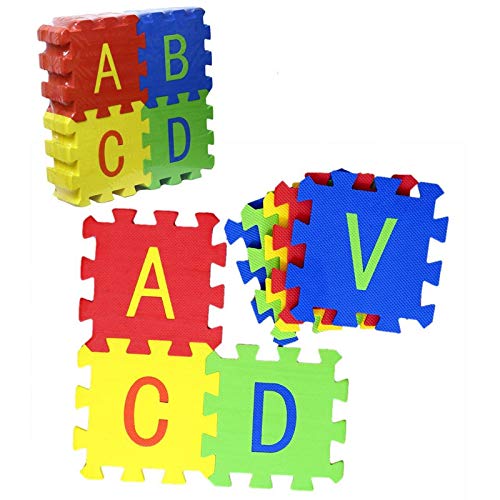 Buy ZONELY MART ABCD EVA Foam Mat Mini Puzzle Interlocking Mats/ABC ...