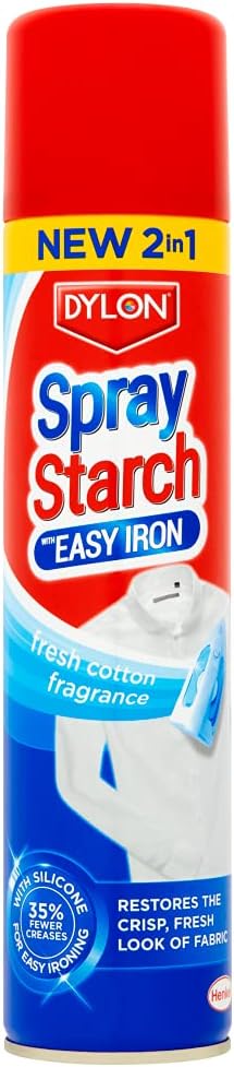 Dylon Easy Iron Spray Starch, Fresh Cotton Fragrance, 300ml : Amazon.co ...