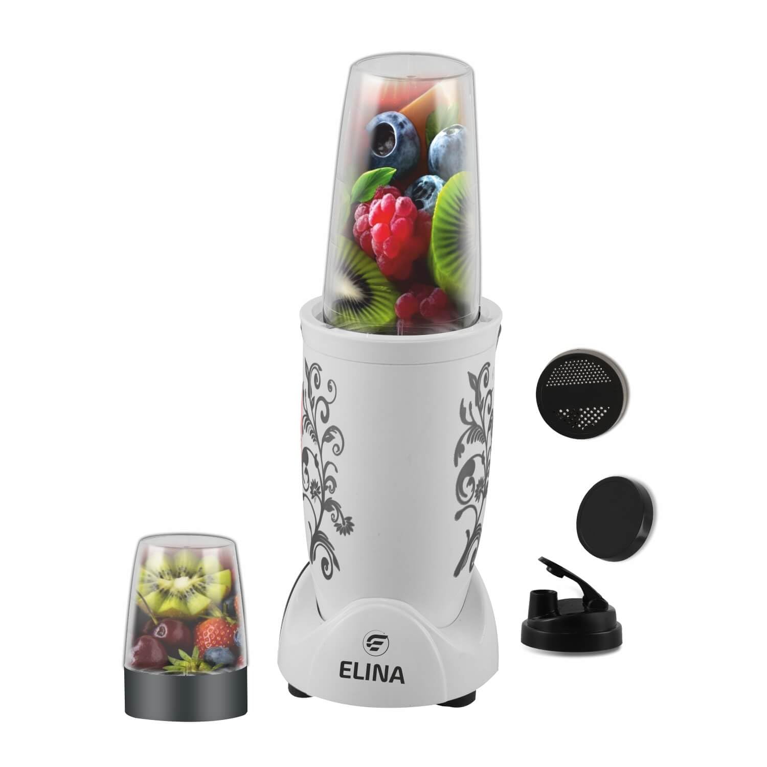 Buy Elina Premium 500W Nutri Ace Mixer Grinder, Blender & Chopper, 2 ...
