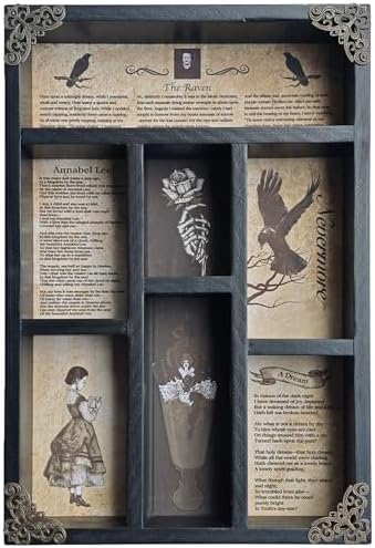 Amazon.com: INSOVITA Rustic Edgar Allan Poe Poems Cabinet of ...