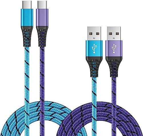 Amazon.com: Samsung Charger Cable Type C Fast Charging Cable 2-Pack 6ft ...