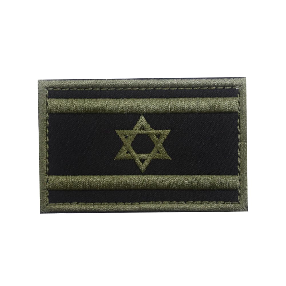 Amazon.com: Jewish Israel National Flag Patch Embroidered Uniform ...