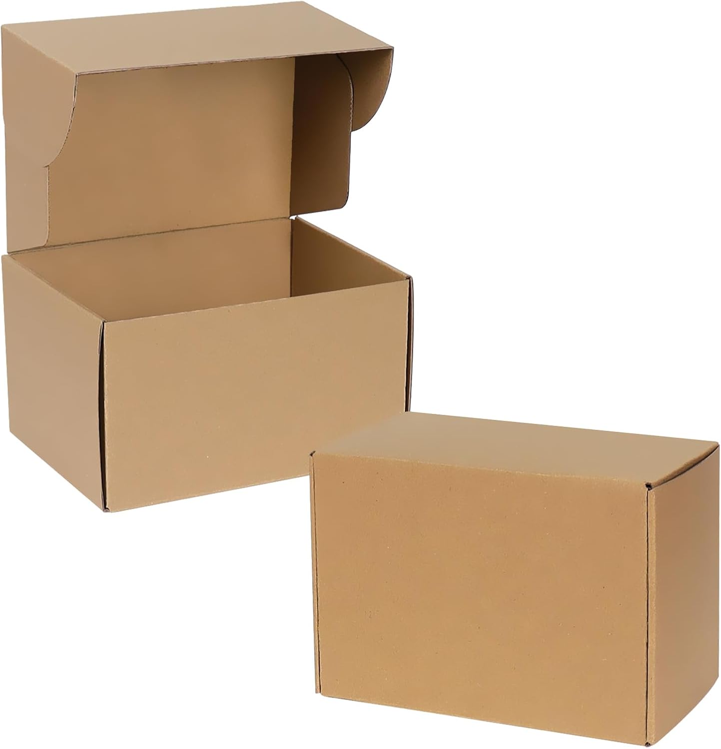 Amazon.com: DEZIBOX 7x5x4 Shipping Boxes 20 Pack, Brown Corrugated ...
