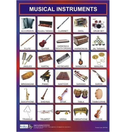 Buy Musical Instruments Chart for kids Book Online at Low Prices in ...