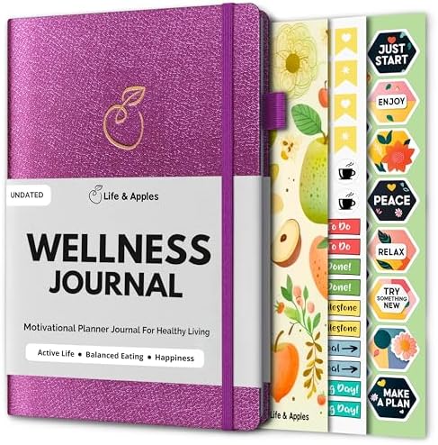 Amazon.com : Wellness Planner & Fitness Log - Daily Diet & Health ...