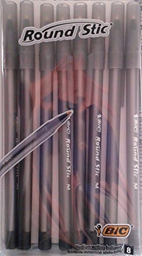 BIC® Round Stic® Xtra Life Ball Point Pen, Black, 36 Pack : Amazon.co ...