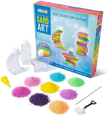WEBEEDY 16 Set DIY Colored Sand Bottle Kit Sand Art Activity Kit for ...
