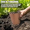 Amazon.com: ARGCONNER 4 Inch Peat Pots, 50PCS Biodegradable Plant ...