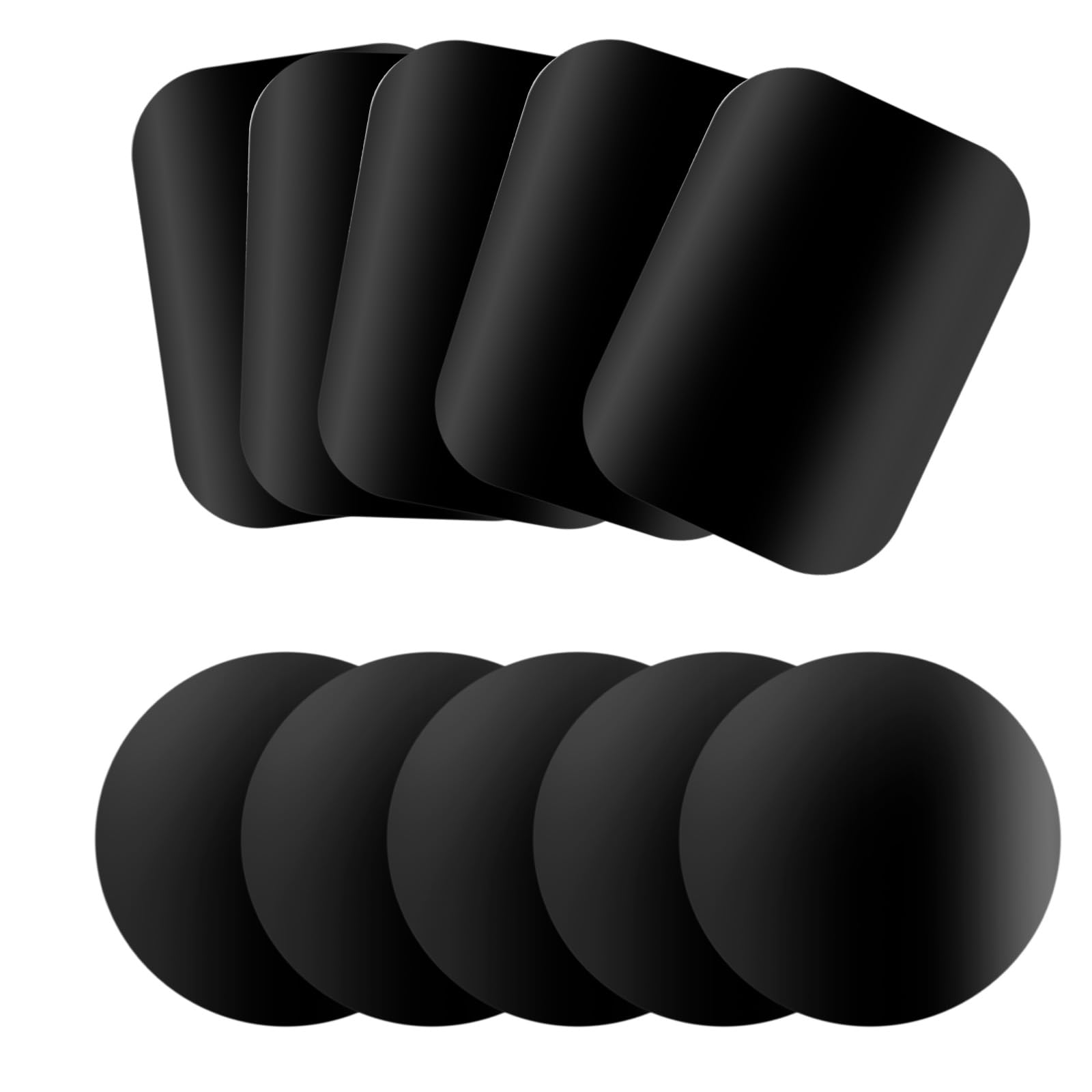 Bewudy 10 Pcs Adhesive Thin Plates (Compatible with Magnetic Mounts ...