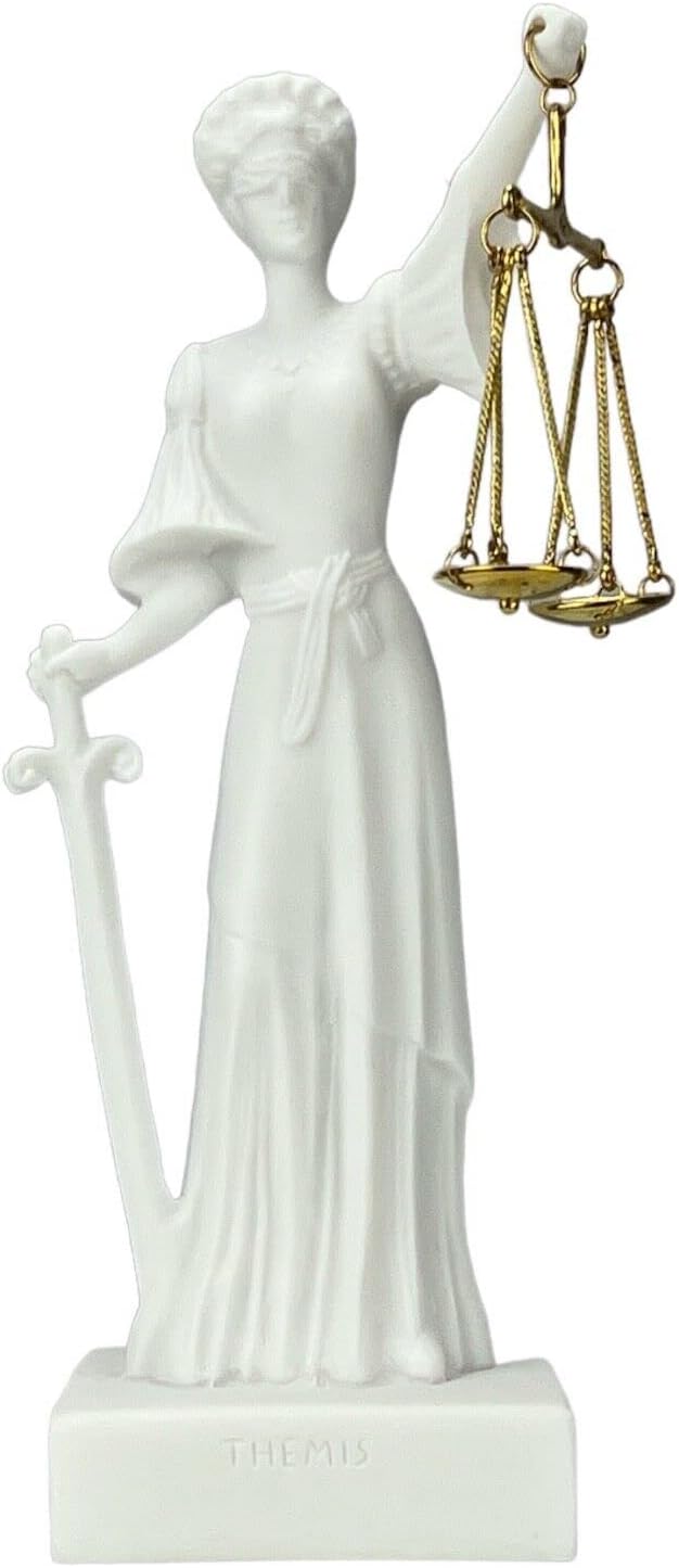 Amazon.com: Themis Greek Roman Blind Lady of Justice Law Goddess Statue ...