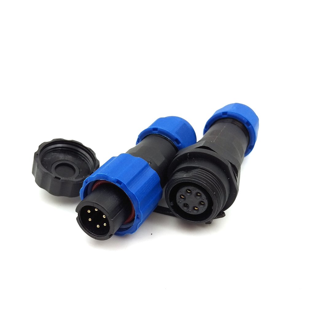 Buy SD13 6pin Waterproof Power Connector, IP68 LED 6-pin connectors ...